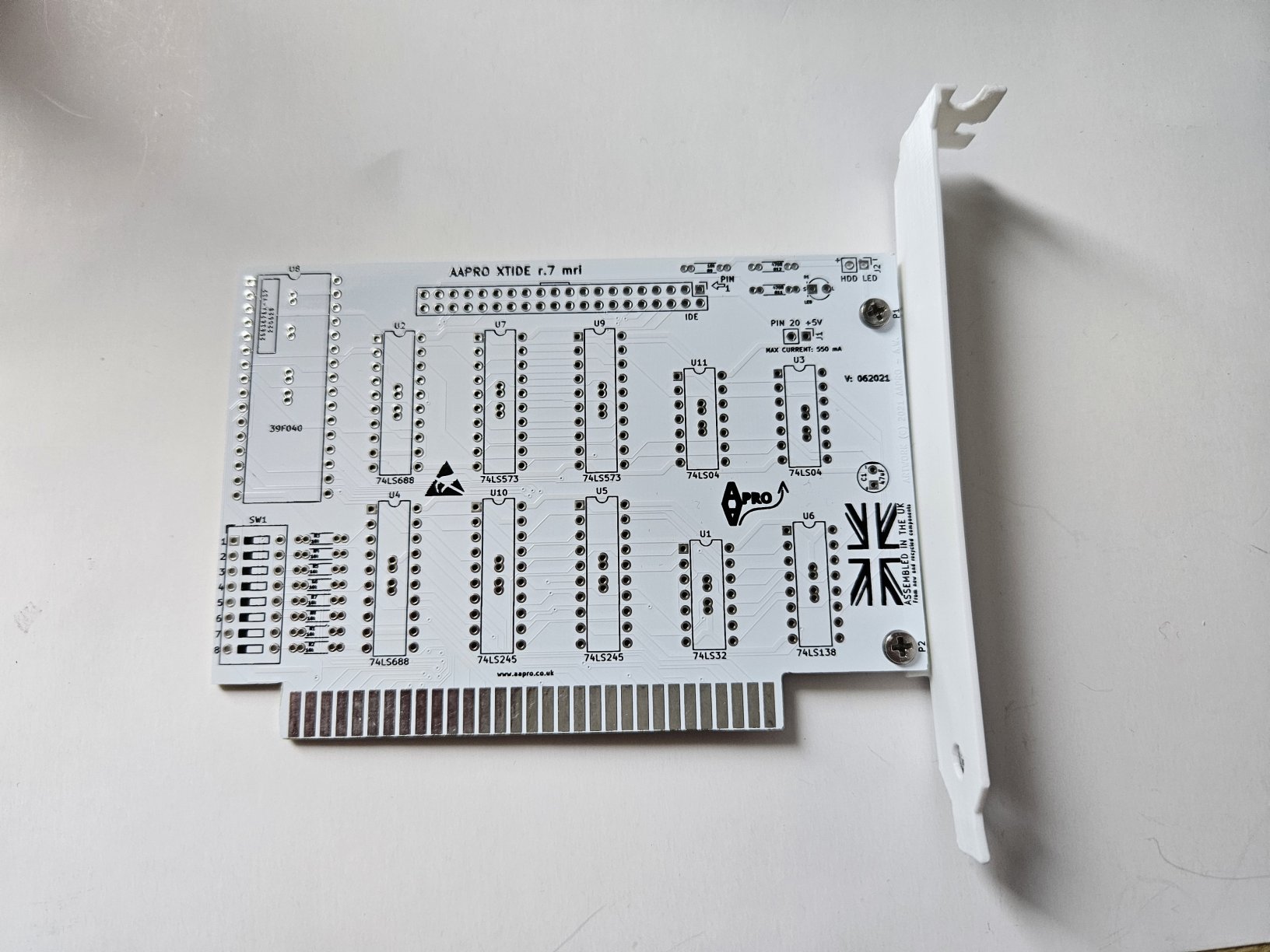 AAPRO Your IT Land computer parts. WHITE PLASTIC HIGH PROFILE BLANK BRACKET FOR ISA CARD XT-IDE ...