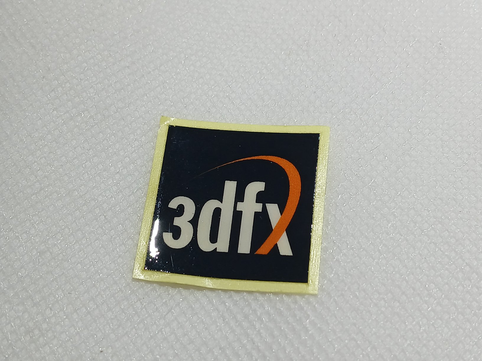 AAPRO Your IT Land computer parts. BLACK 3DFX PC RETRO STICKER BADGE ...